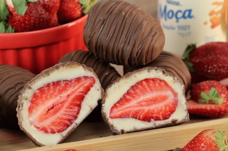 Brigadeiro de Morango (Nesquik) - Receitinhas de Mãe